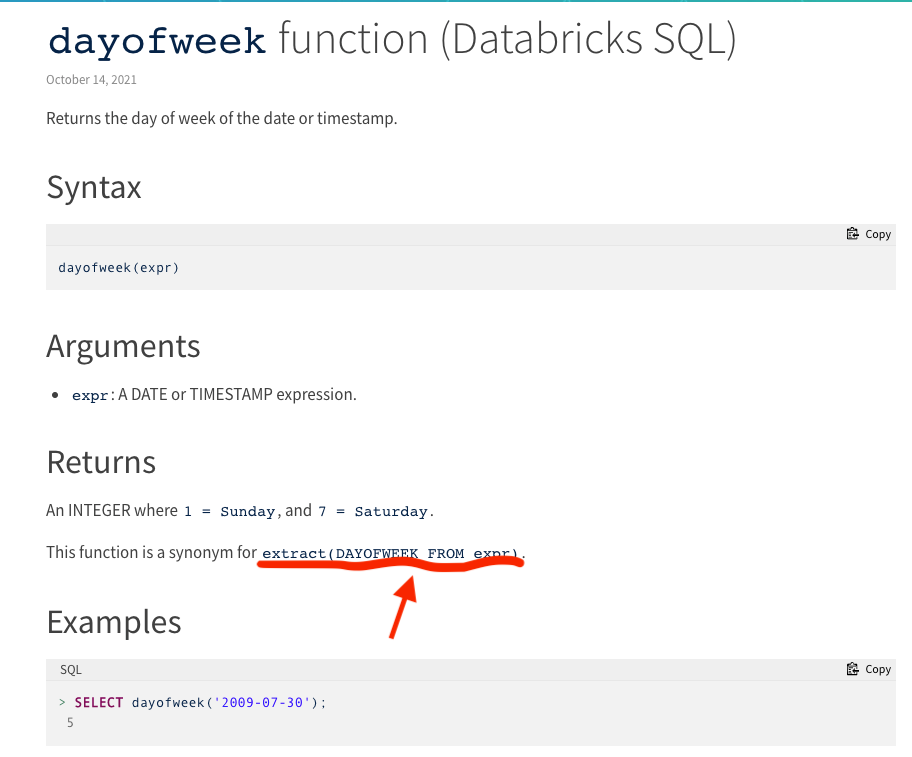 what is the difference between weekday and dayofwe... - Databricks ...