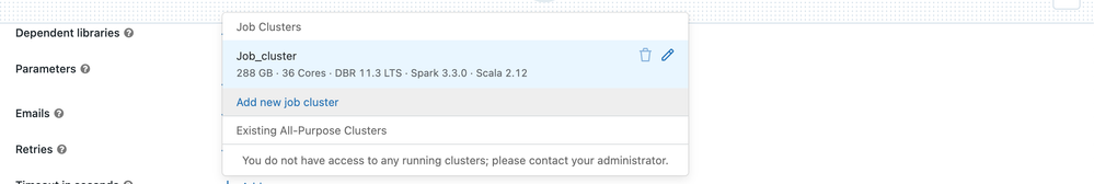 How can we use existing all purpose cluster for a ... - Databricks - 8856