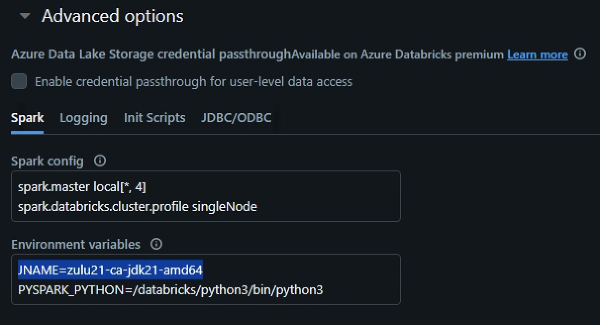 Databricks runtime and Java Runtime - Databricks Community - 80088