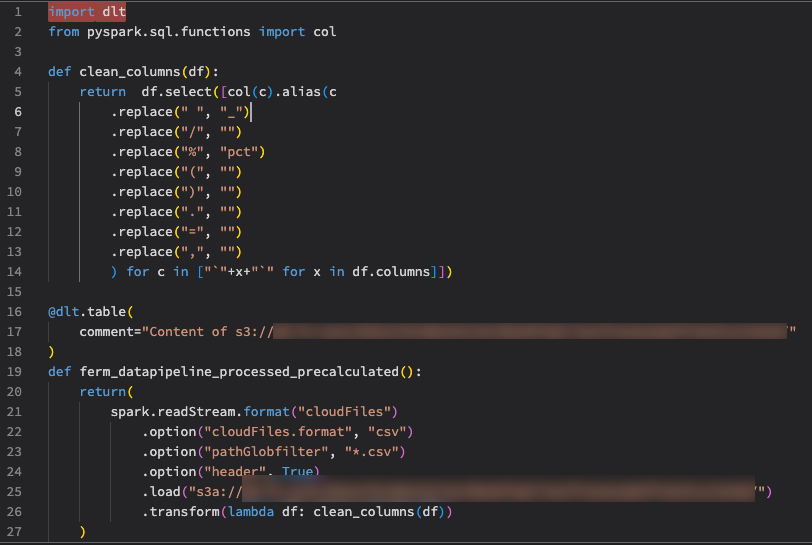 Solved: TypeError on DataFrame via spark readStream transf... - Databricks Community - 6872