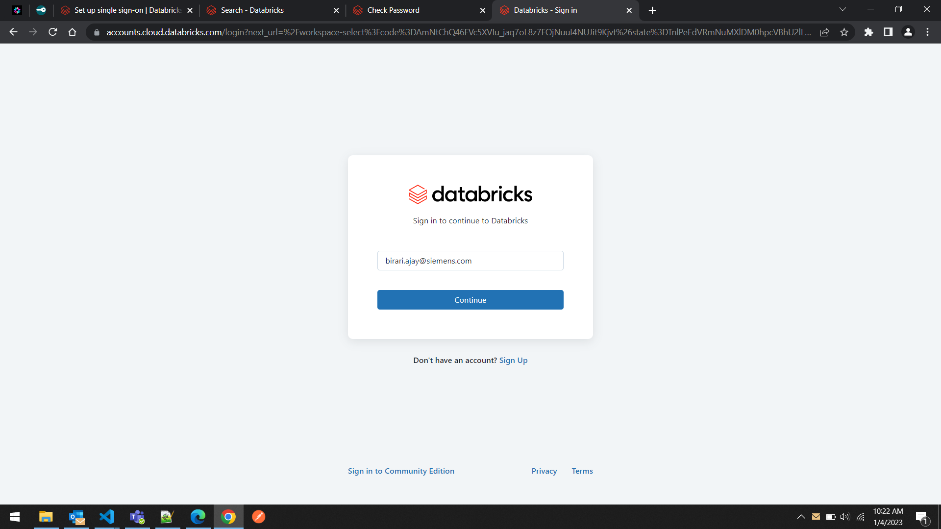 Sso Implementation User Need To Go Through Multi Databricks