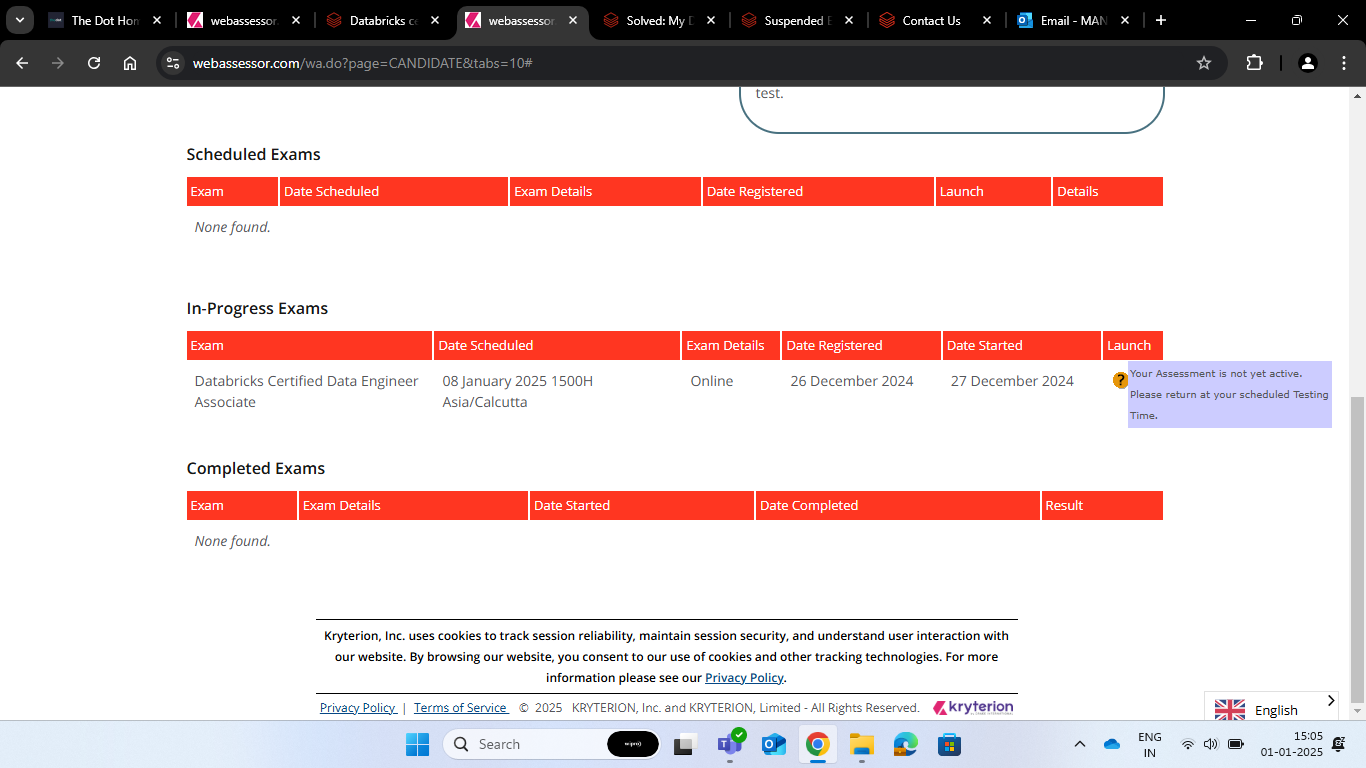 Solved: My Databricks Certified Data Engineer Associate Ex ...