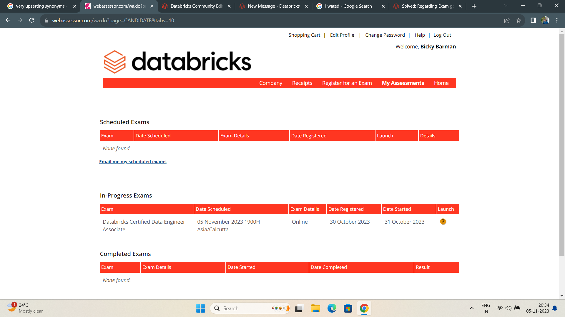 Exam Got Suspended Databricks Community 50489