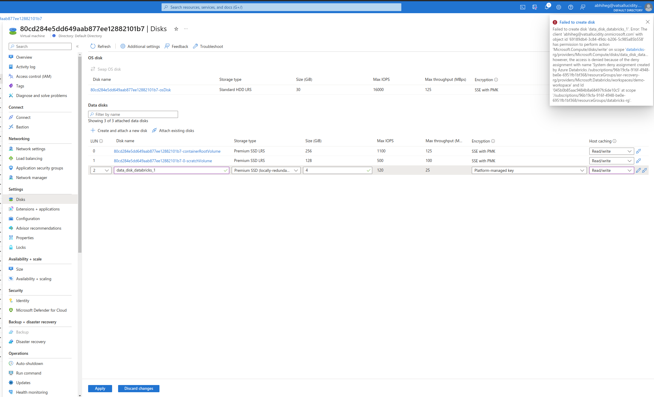 Solved: Deny assignment modification to allow attach/detac ...