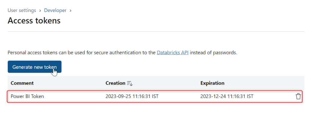Generated Access Token is deleted/Expired after li... - Databricks Community - 57571