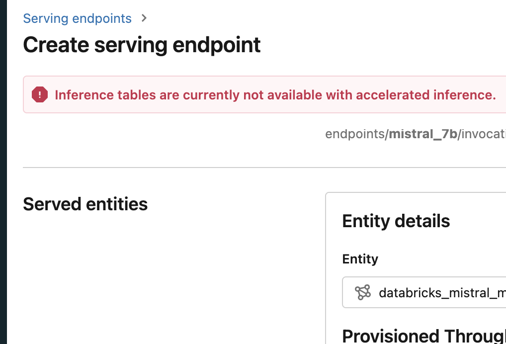 inference table not working - Databricks Community - 56859