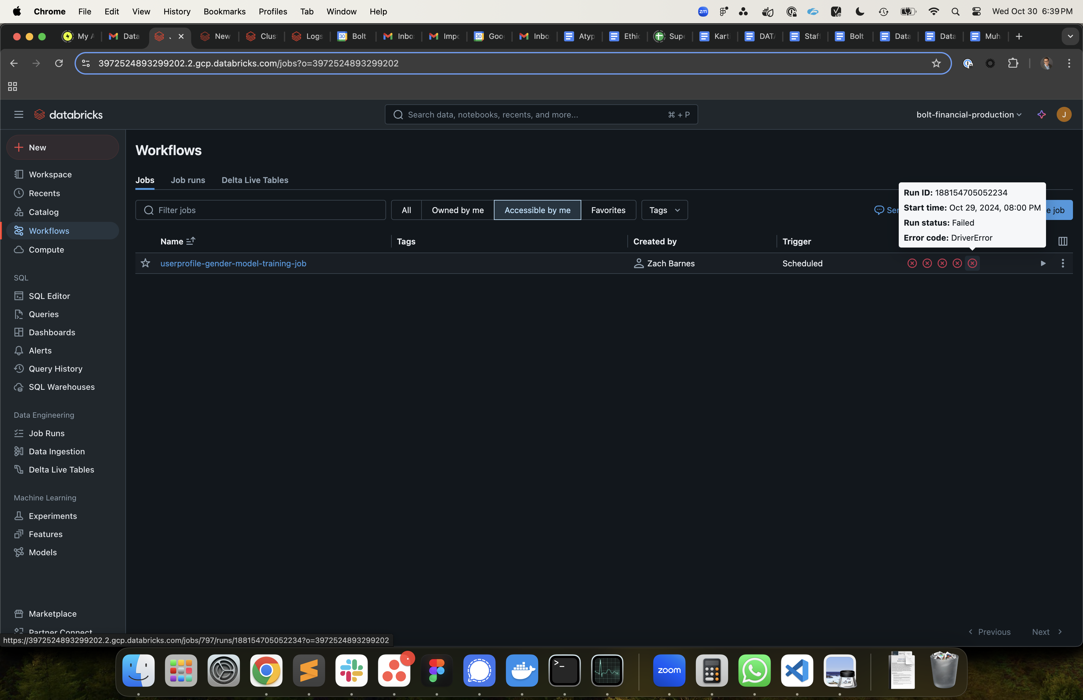 Training Job Failure (Driver Error) - Databricks Community - 96895